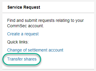 How do I transfer shares from another broker to CommSec?